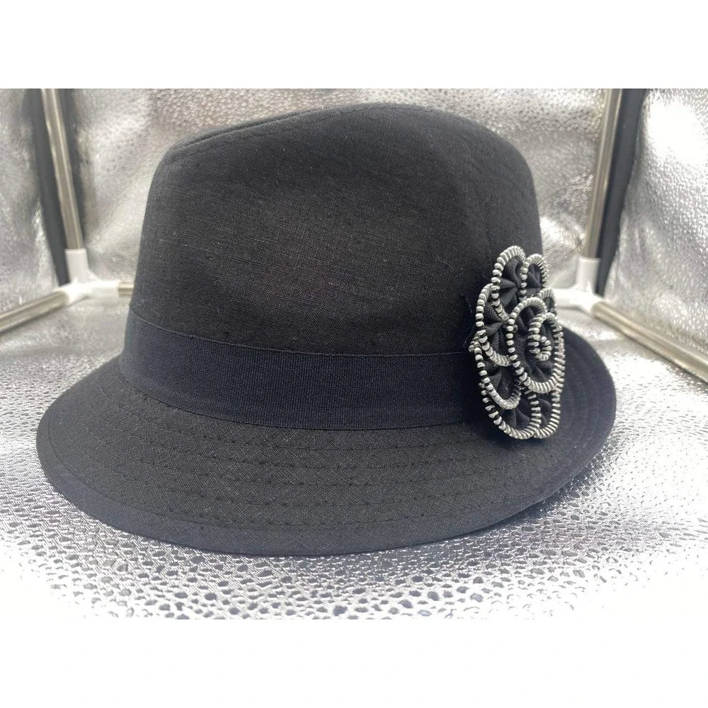 Scala Pronto | Accessories | Scala Pronto 0 Linen Fedora Women Os Black ...
